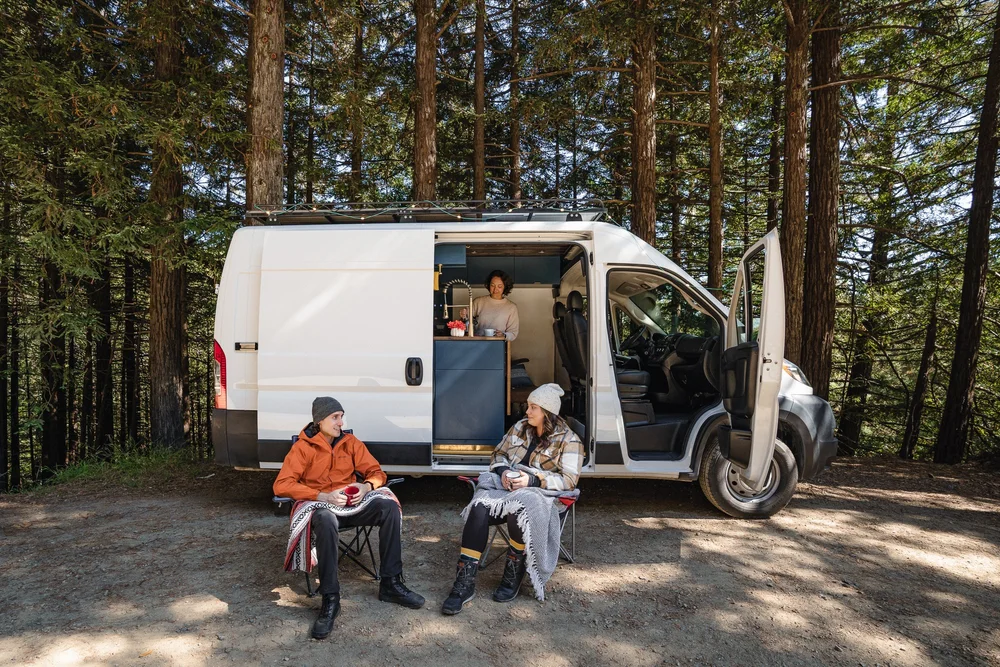 Large Camper Vans | Modular Open Walkway — Fairfax Off Grid Camper Vans