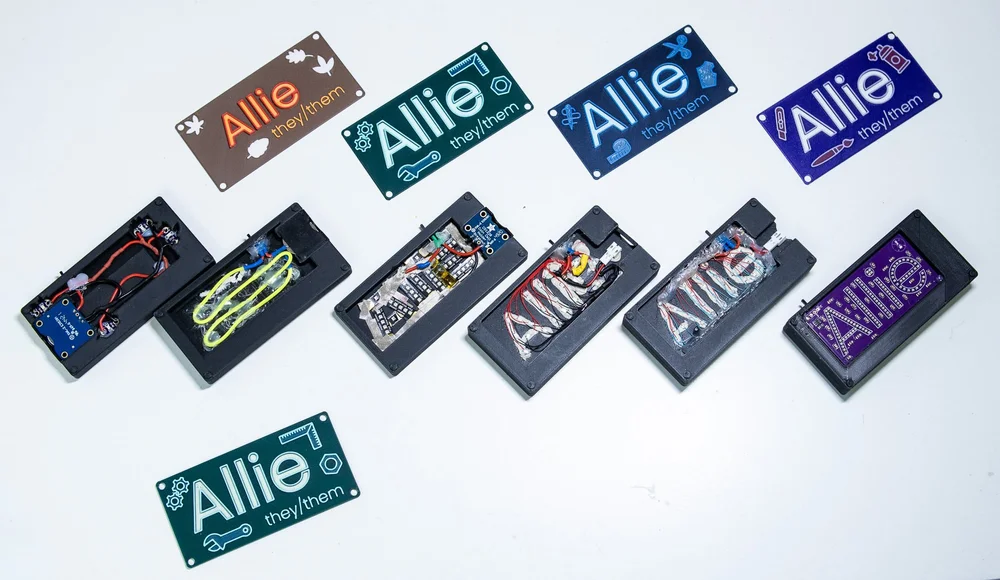 Light Up Name Badge — Katz Creates