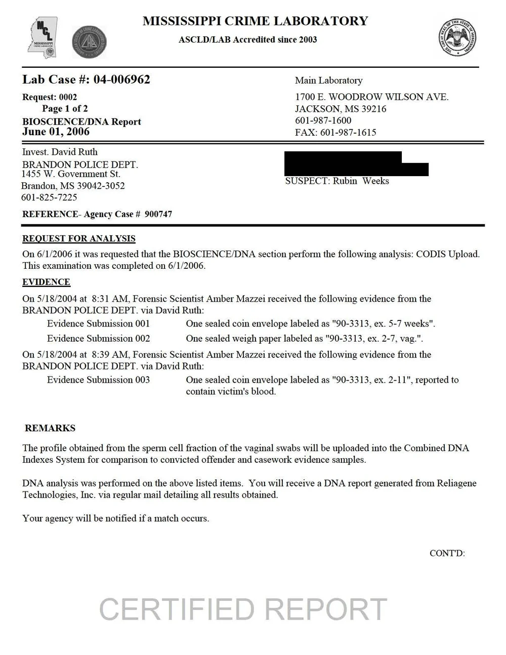 SERIAL RAPIST CONVICTED USING FORENSIC GENETIC GENEALOGY — District ...