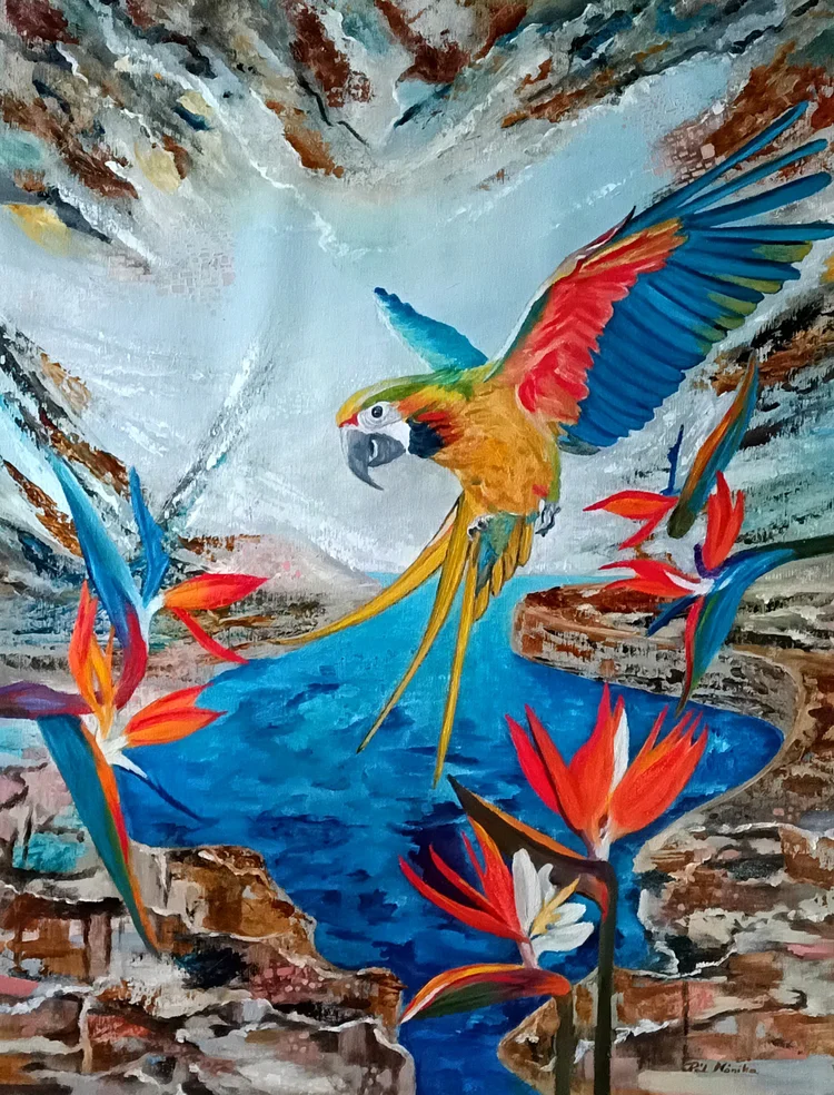 Exploring the Unknown | Oil Painting by Contemporary Artist M.K.PalArt ...
