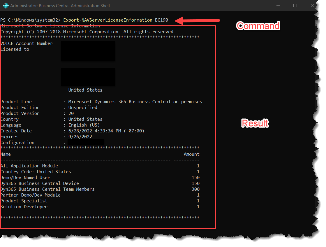 How do you Export Business Central License Onprem — matalino