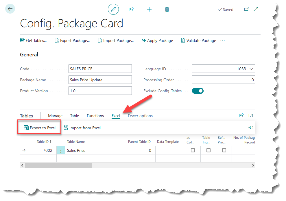 Business Central - Configuration Packages — matalino