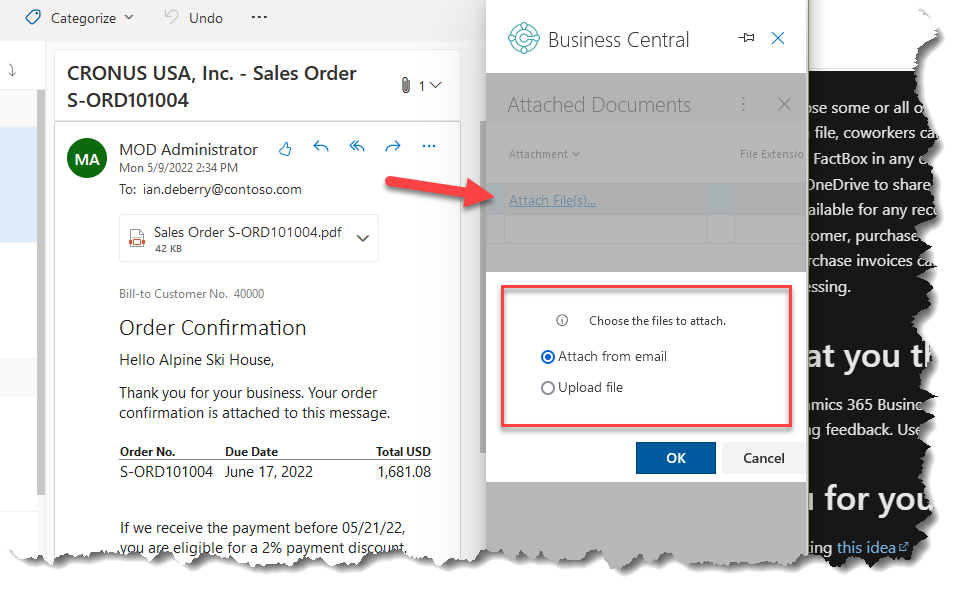 What’s New in BC? (Add Attachments in Outlook for Business Central ...