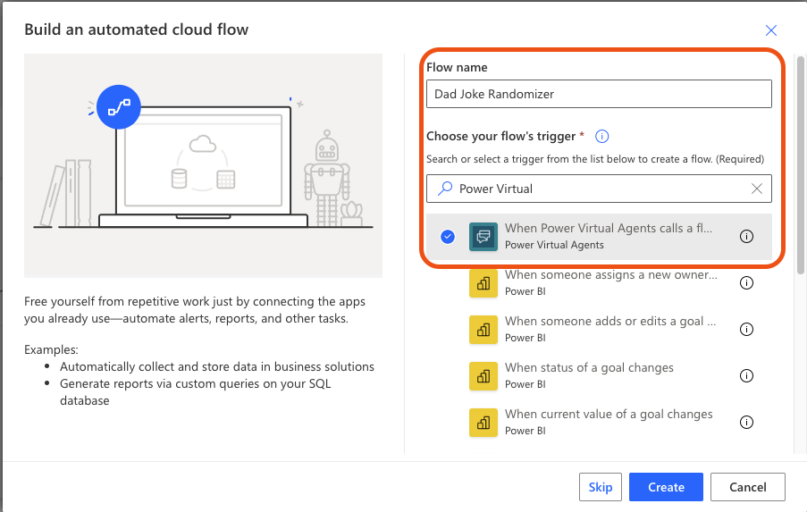 Power Virtual Agent and Power Automate: How to get random row from an ...