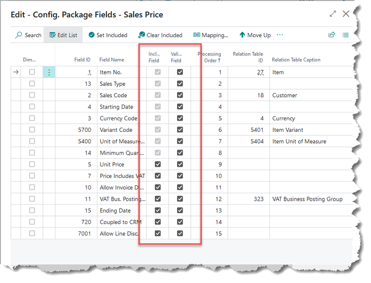 Business Central - Configuration Packages — matalino