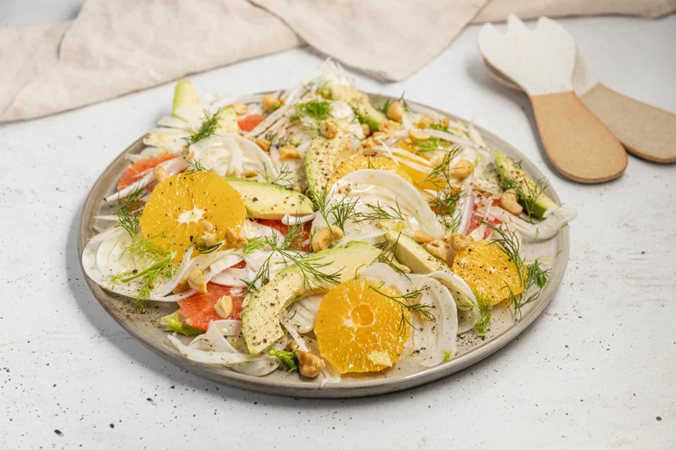 Fennel, Blood Orange & Avocado Salad with Roasted Cashews — Everyday ...