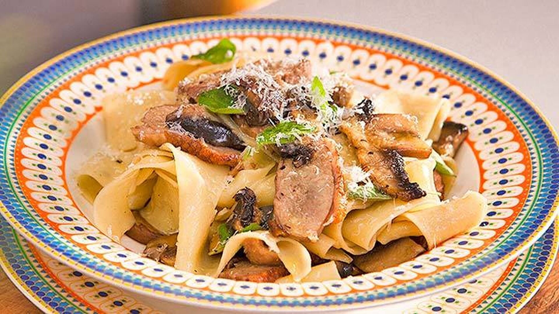 Balsamic, Mushroom and Duck Pasta — Everyday Gourmet