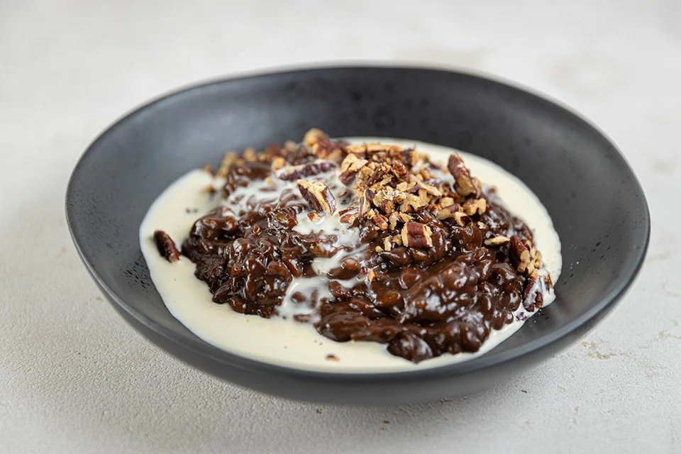 Choc Caramel Rice Pudding — Everyday Gourmet