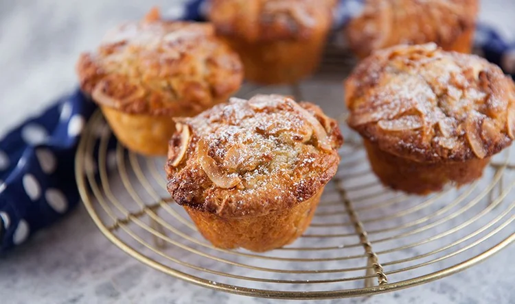 Cafe Style Apple and Rhubarb Conserve Breaky Muffins — Everyday Gourmet