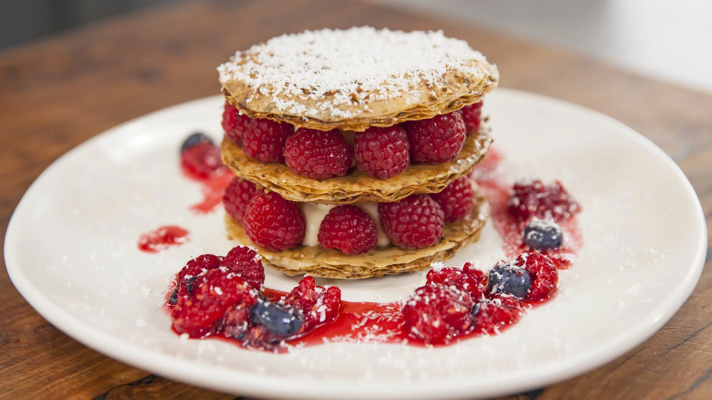White Chocolate Mousse with Berry Mille-Feuille — Everyday Gourmet
