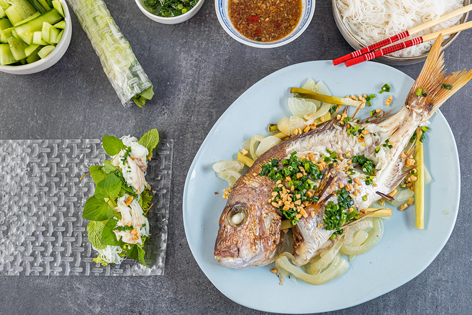 Baked Snapper Rice Paper Rolls — Everyday Gourmet