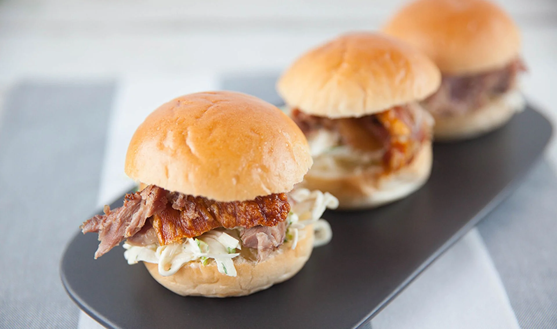 Roasted Pork Sliders with Celeriac & Apple Slaw — Everyday Gourmet