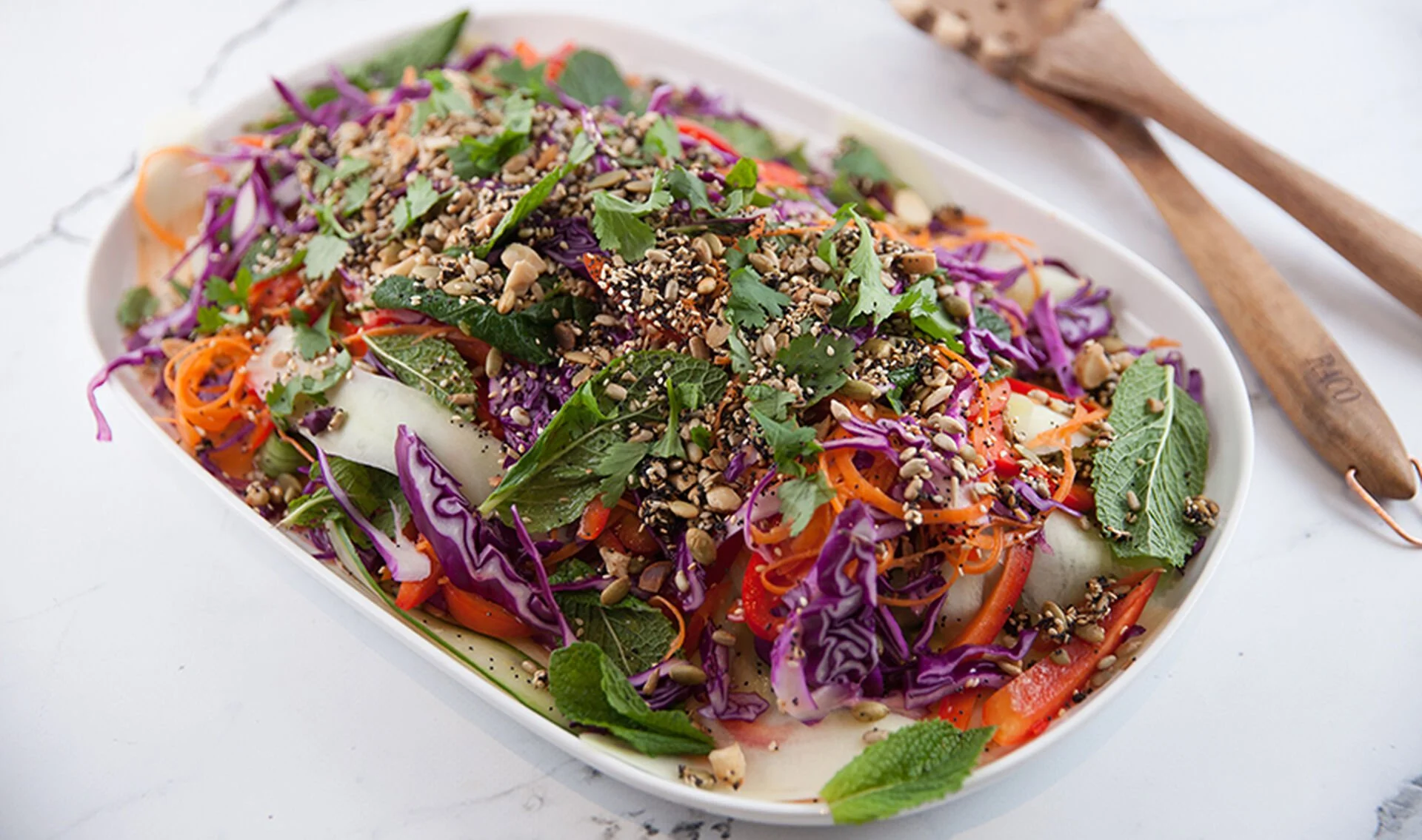 Rosie's Rainbow Raw Slaw — Everyday Gourmet