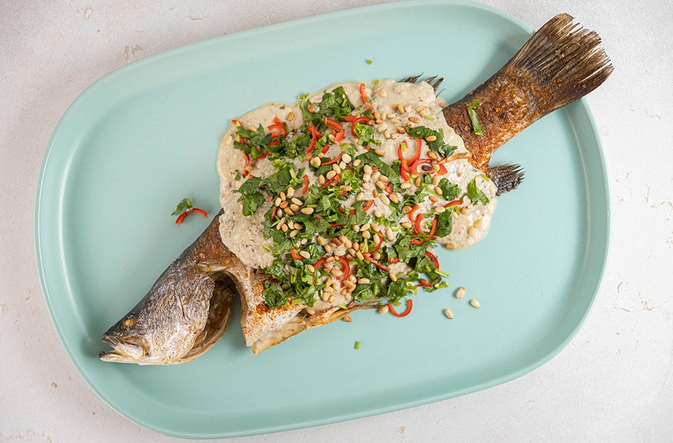Lebanese Spicy Tahini Fish — Everyday Gourmet