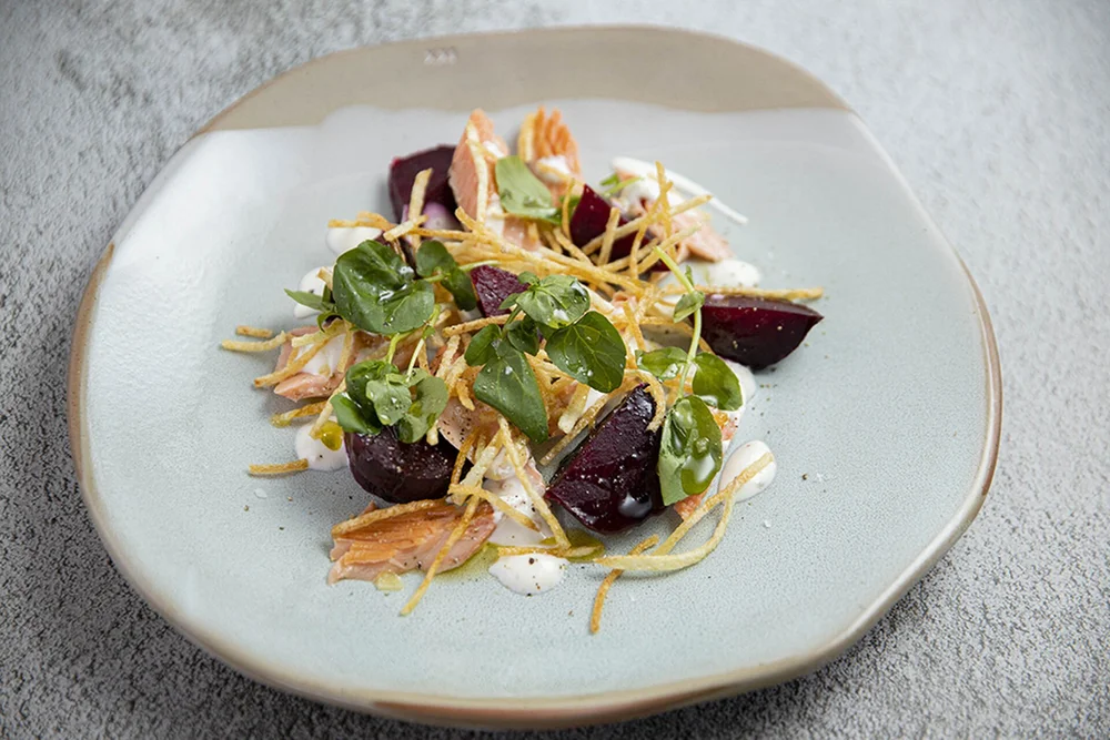 Smoked Trout, Pomme Allumettes & Salt Baked Beetroot — Everyday Gourmet