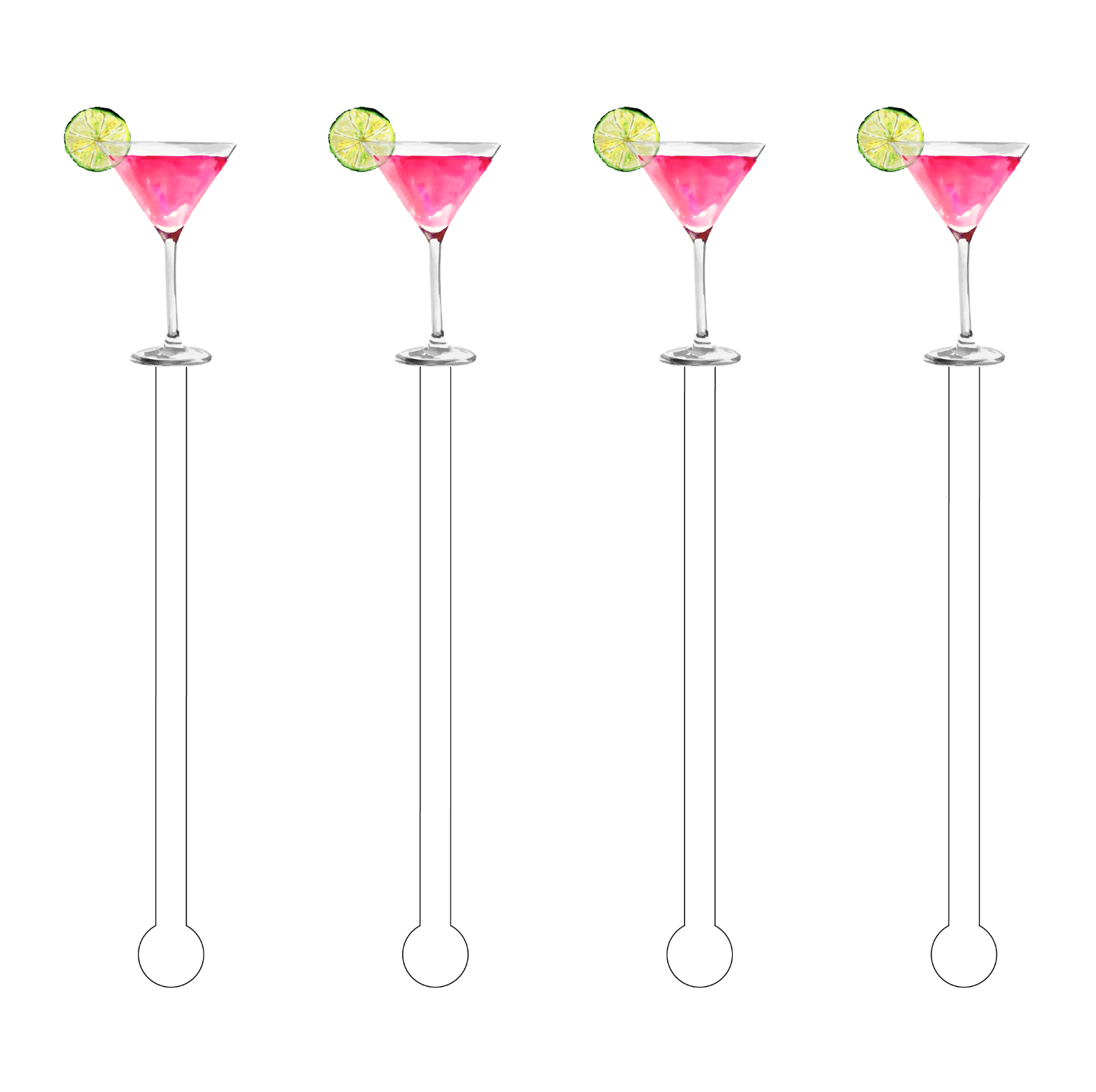 Cosmo Acrylic Stir Sticks — Home Tonic