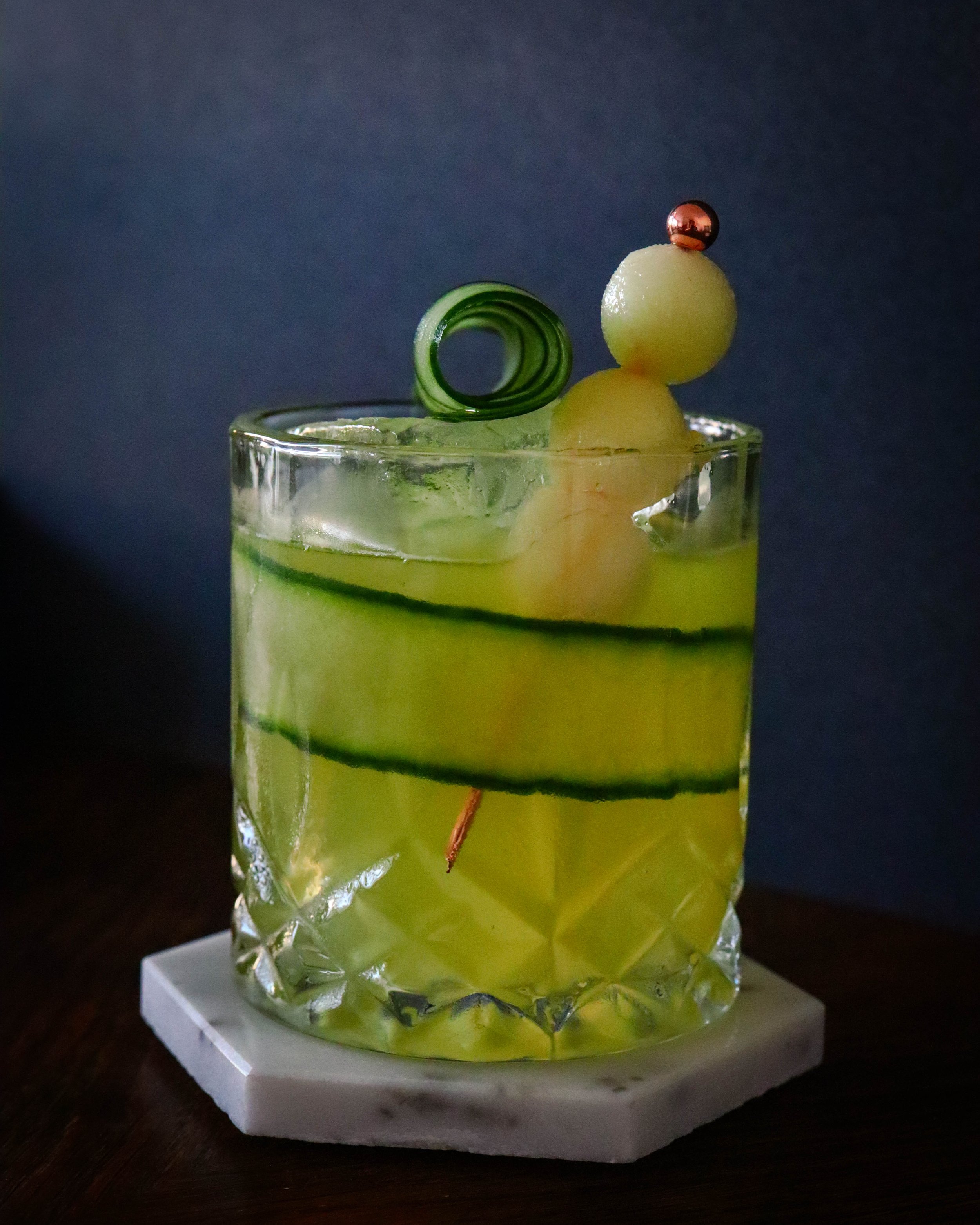 Grand Cucumber Melon Smash | Fruity cocktail with Grand Marnier ...