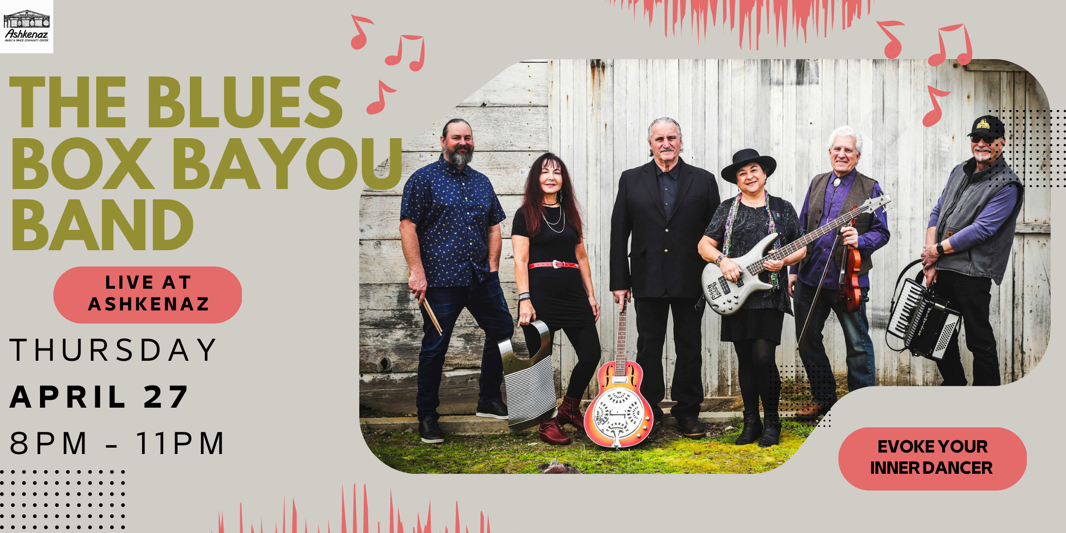 The Blues Box Bayou Band LIVE — Ashkenaz