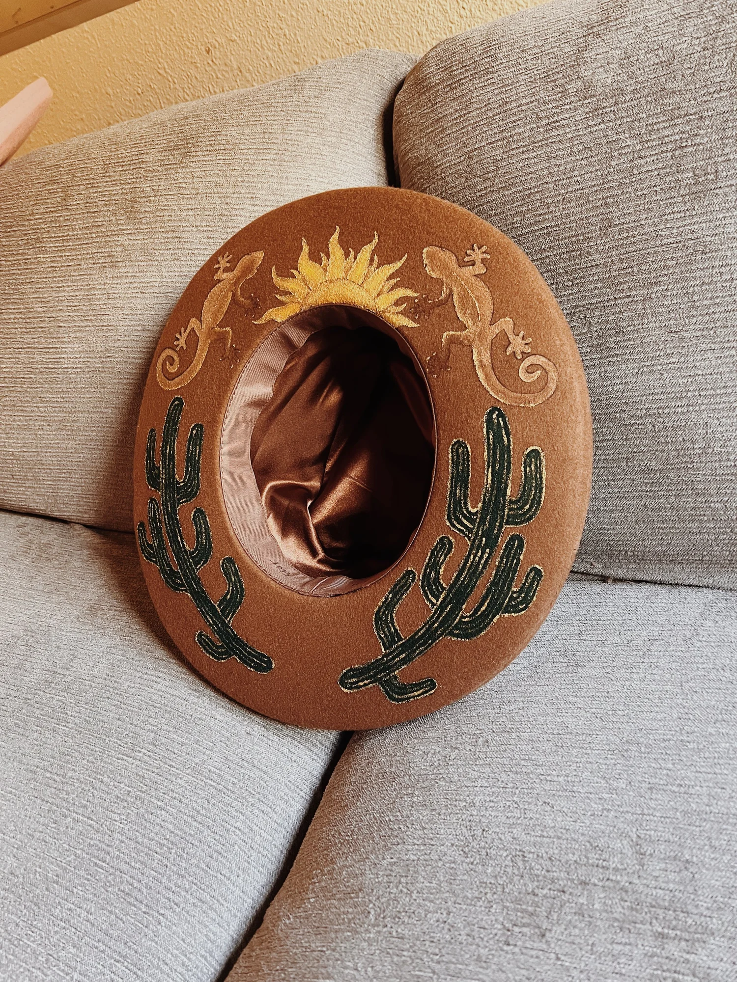 Hand Painted Hats — HAL AT THE MOON