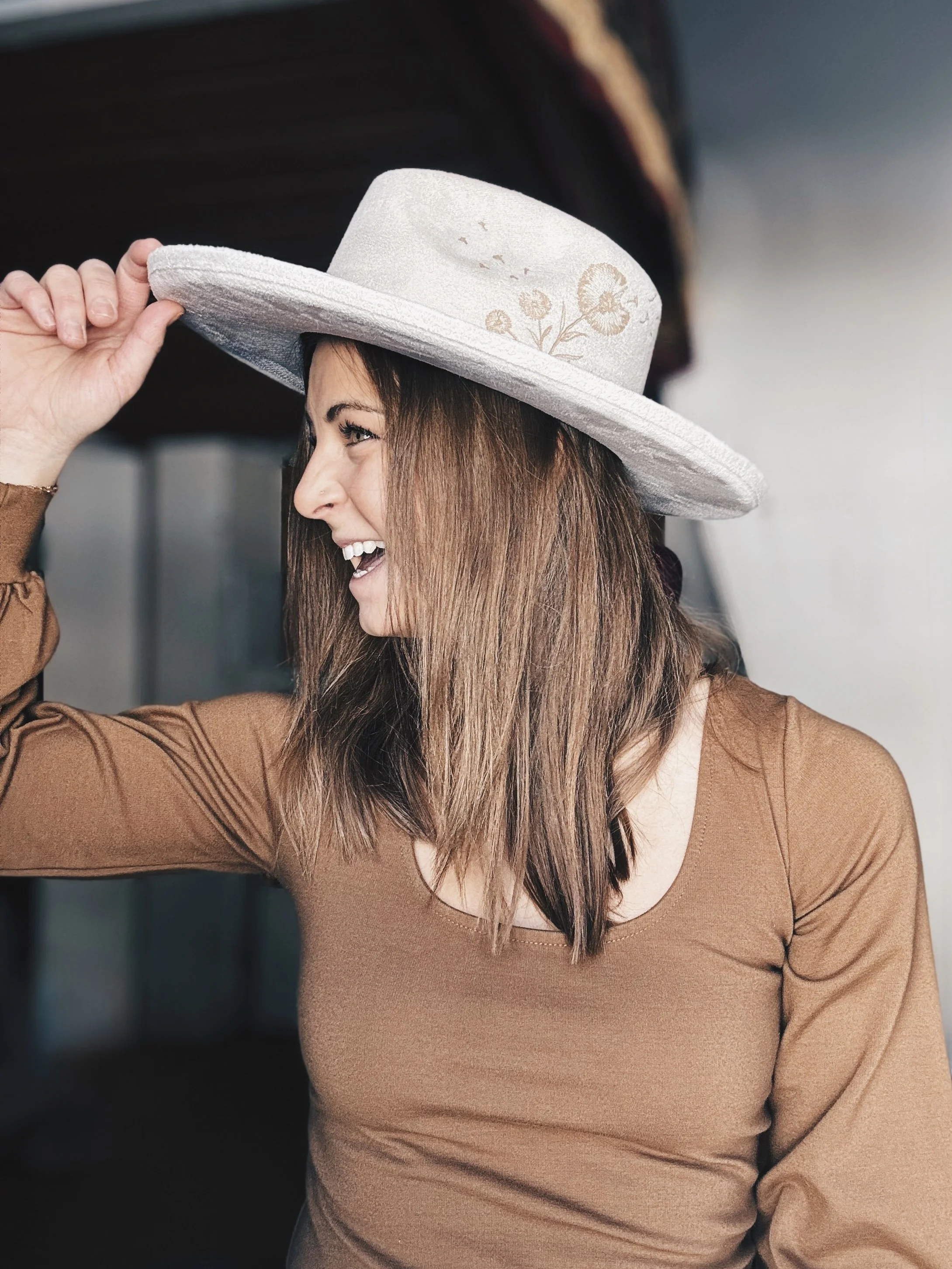 Hand Painted Hats — HAL AT THE MOON