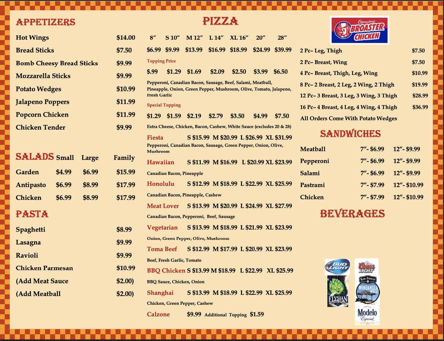 Pizza and Subs in Hemet | George's Best Pizza