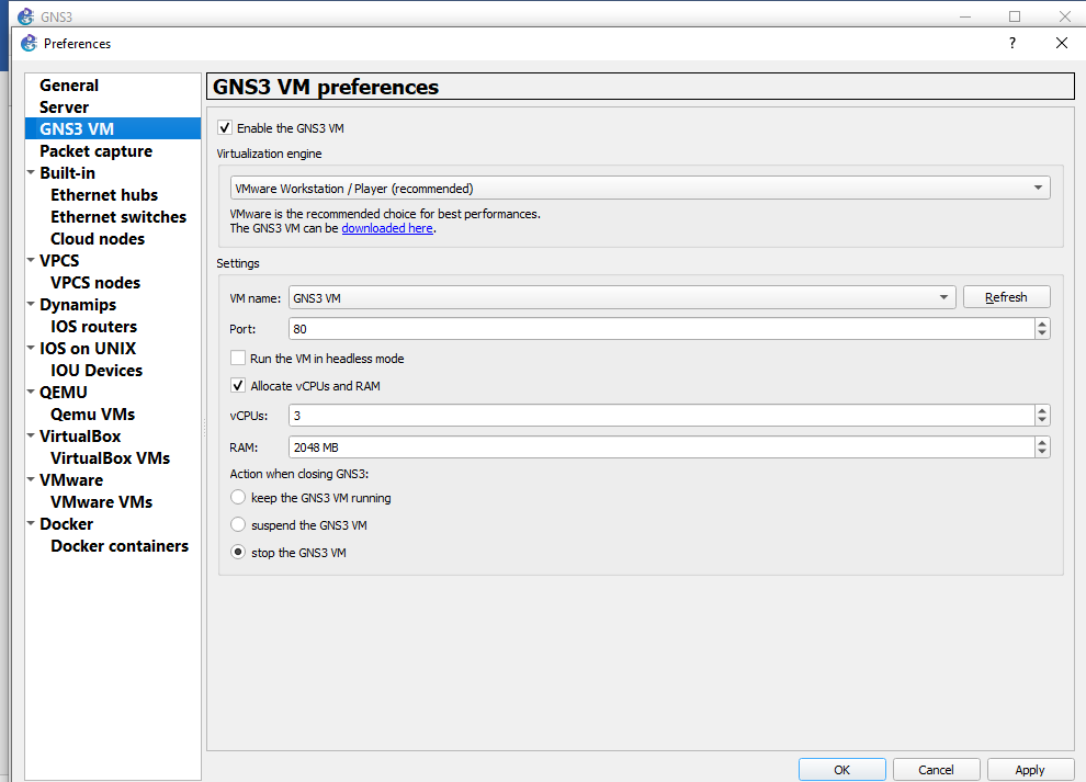 Setting up IP Infusion OcNOS on GNS3 — Pine Networks