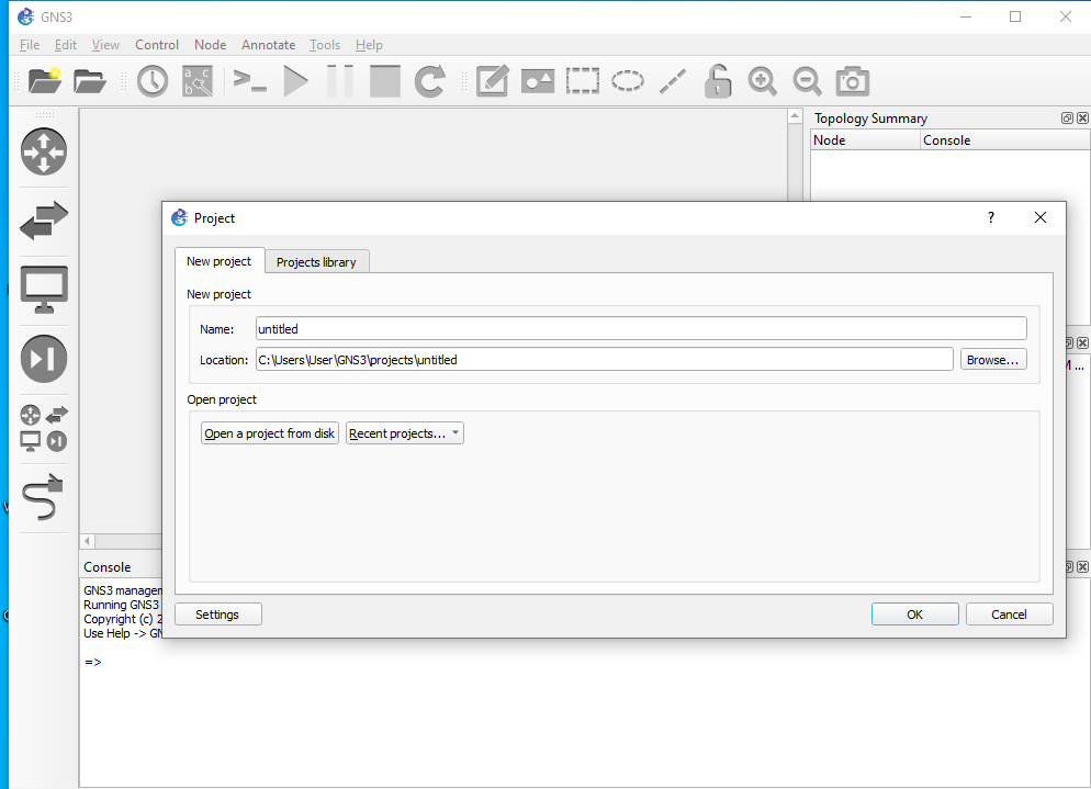Setting up IP Infusion OcNOS on GNS3 — Pine Networks