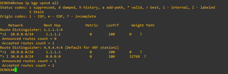 Configuring MPLS L3VPN on IP Infusion OcNOS — Pine Networks