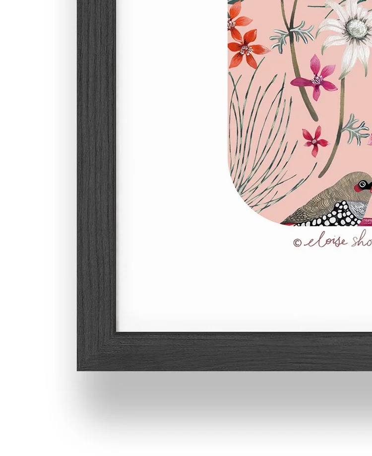Australian Native Floral Bouquet Wall Art Print. Featuring Waratah ...