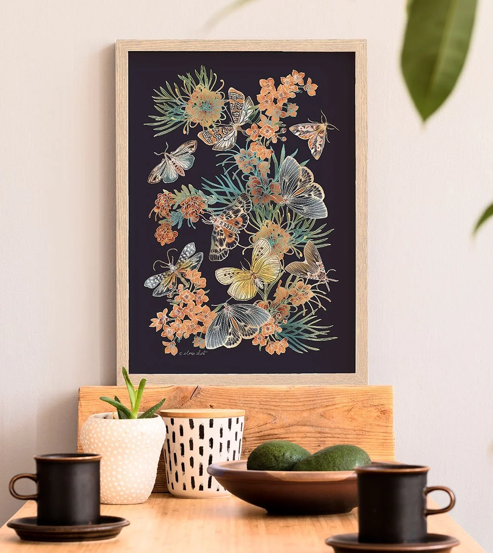 Australian Native Art Print featuring Australian Fungi and Mushrooms ...