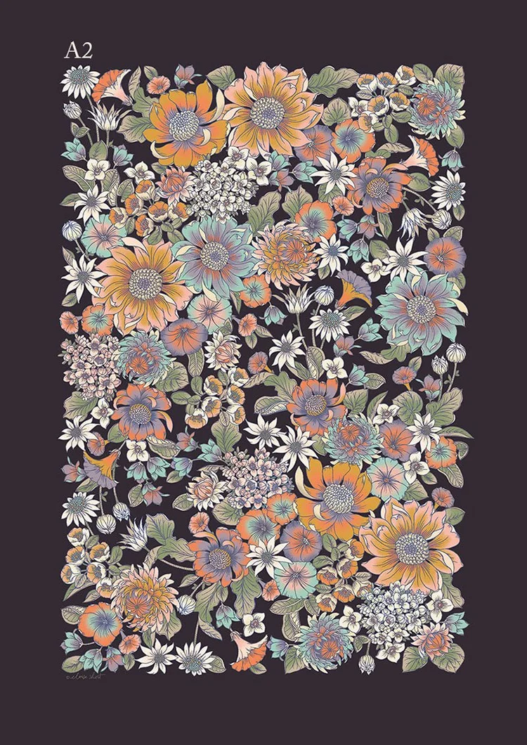 Australian Native Floral Bouquet Wall Art Print. Featuring Waratah ...