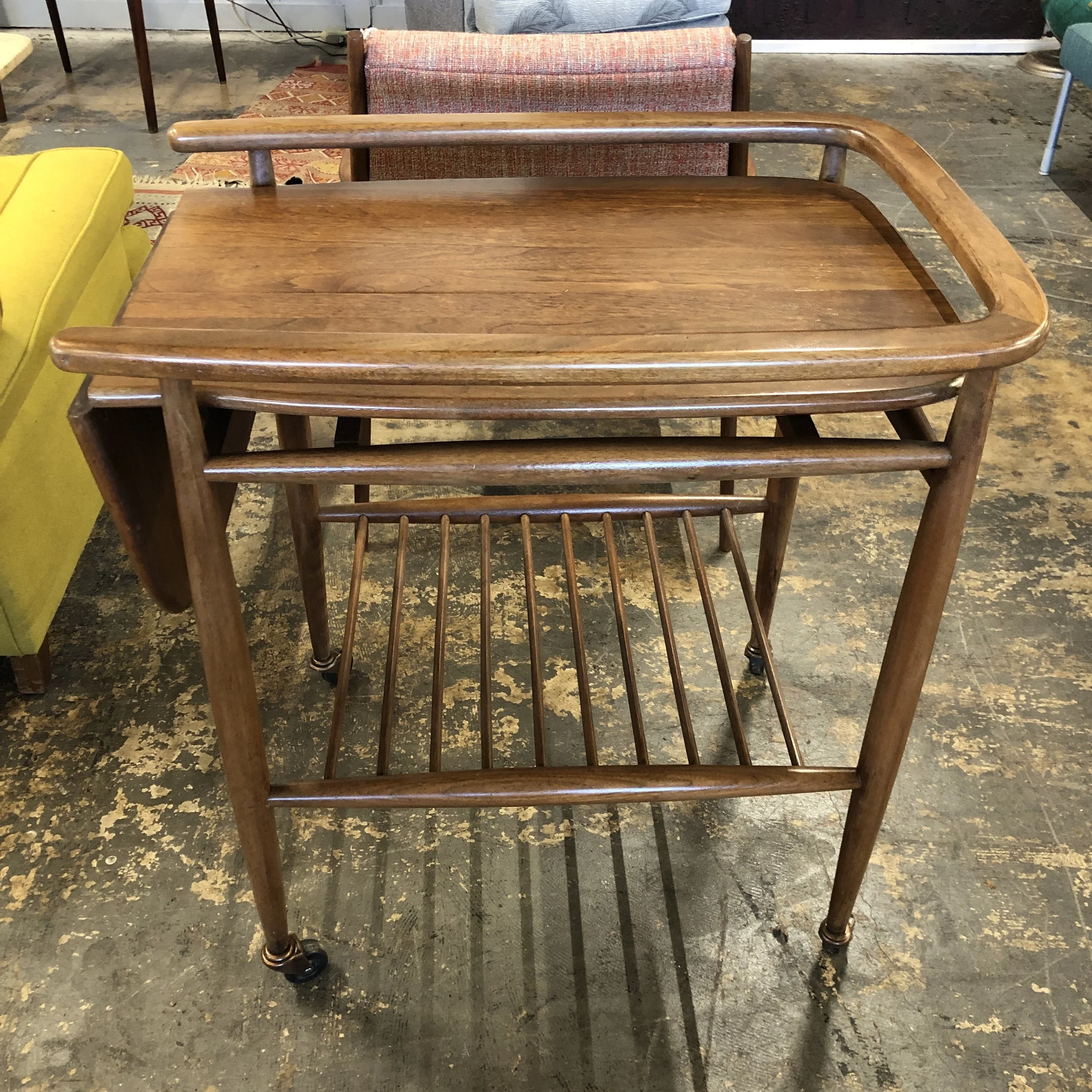 Arthur Umanoff Rolling Bar — Contact Modern Mid-Century Furnishings