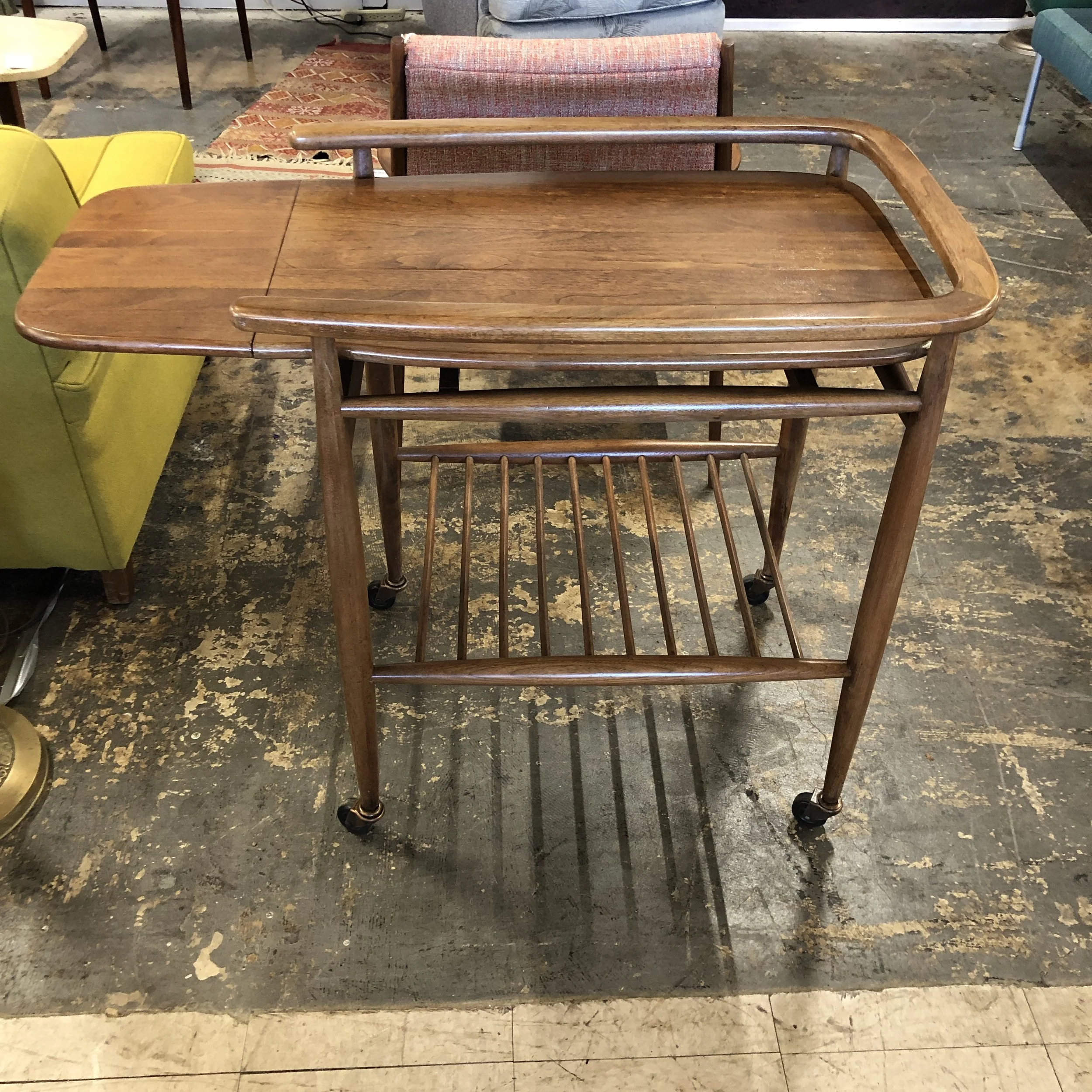 Arthur Umanoff Rolling Bar — Contact Modern Mid-Century Furnishings