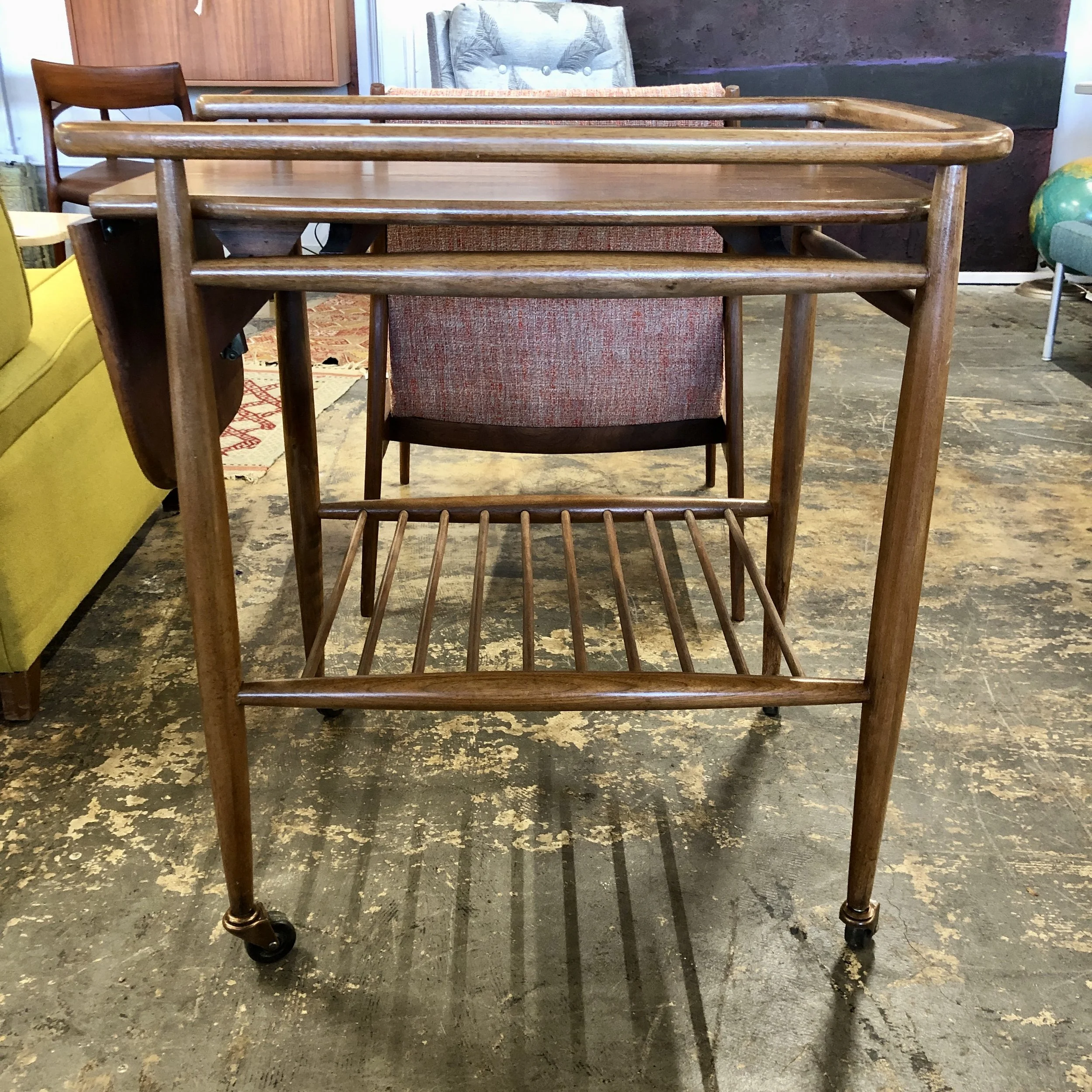 Arthur Umanoff Rolling Bar — Contact Modern Mid-Century Furnishings