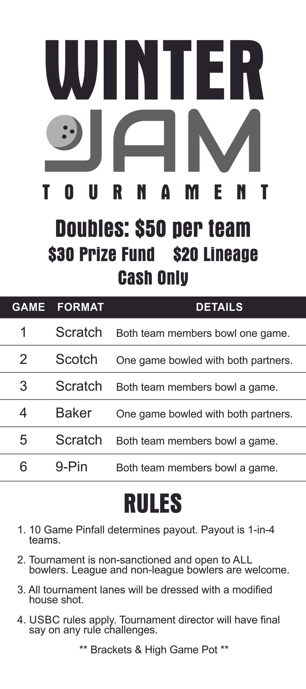 Upcoming Tournaments — Royal Lanes Family Entertainment Center