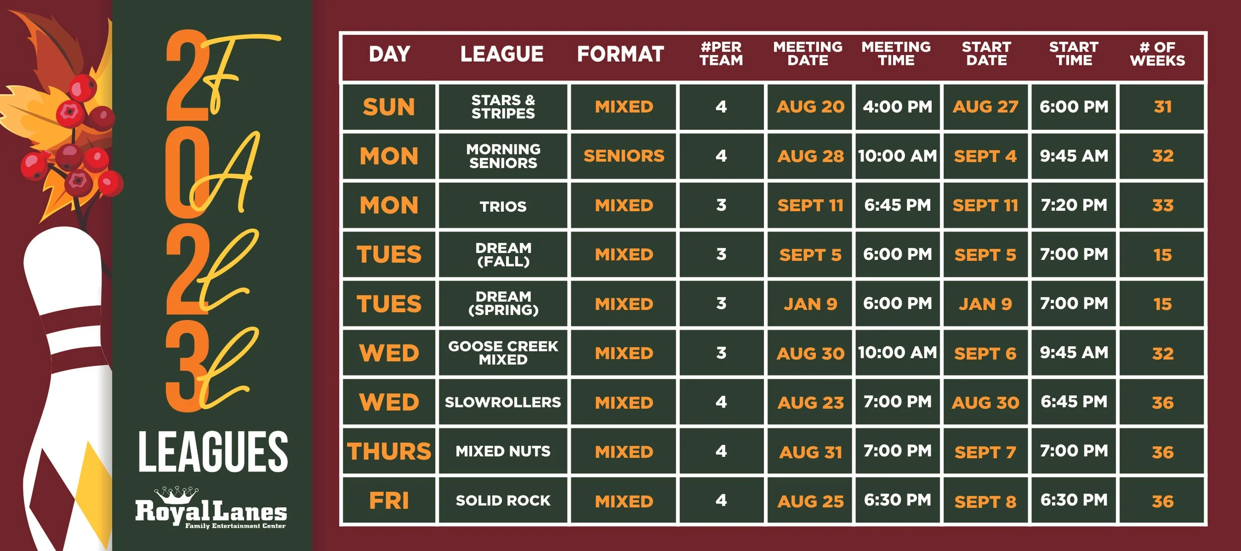 Join a League — Royal Lanes Family Entertainment Center