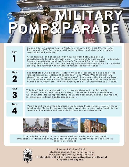 Military Pomp and Parade — Chesapeake Bay Receptive