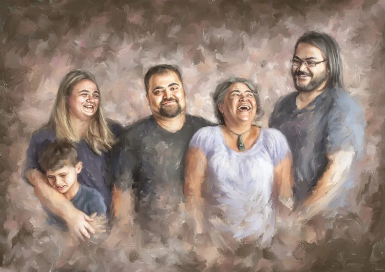 Family Portraits Wellington | Fine art oil portraits & artistic hybrid ...