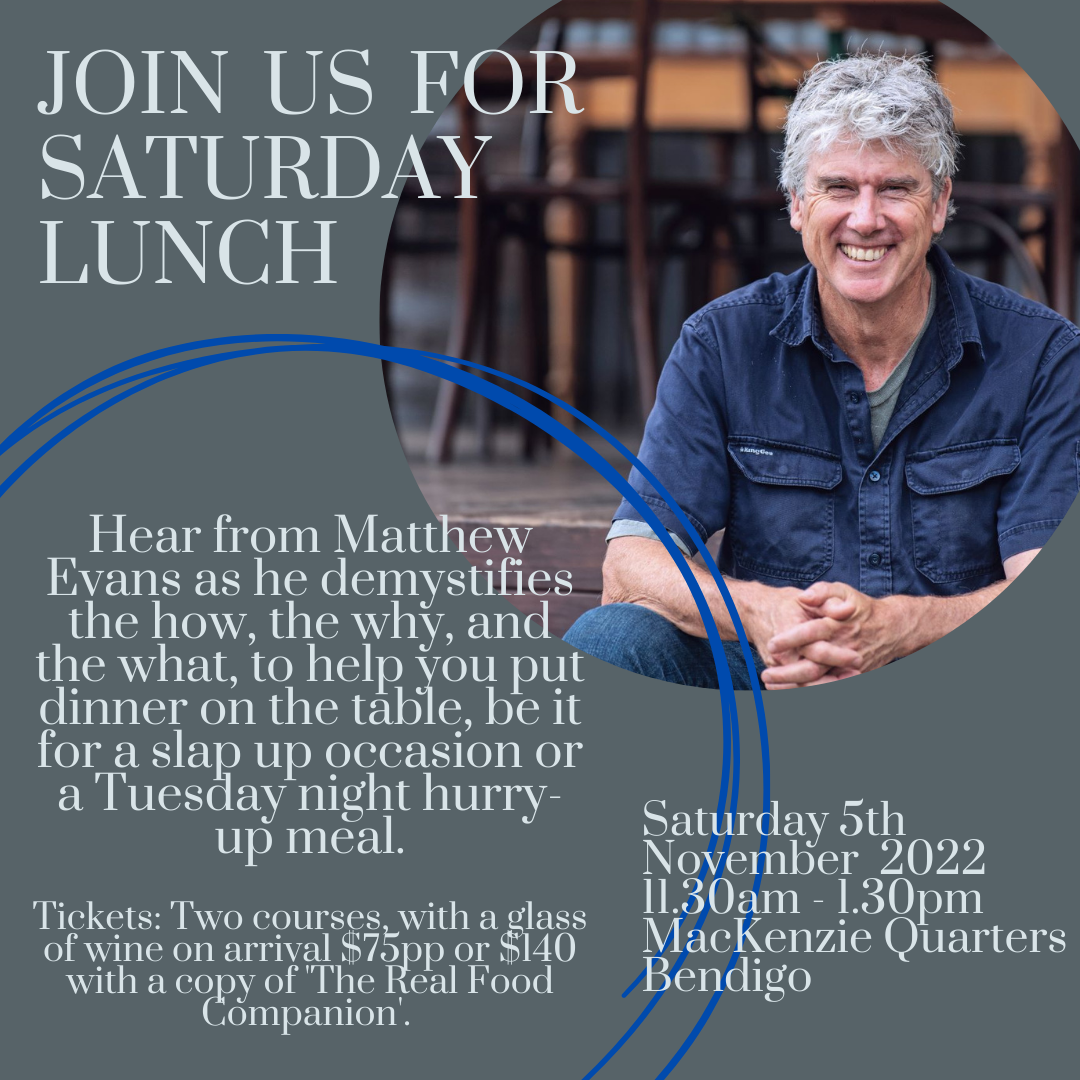 Lunch with Matthew evans — Mackenzie Quarters