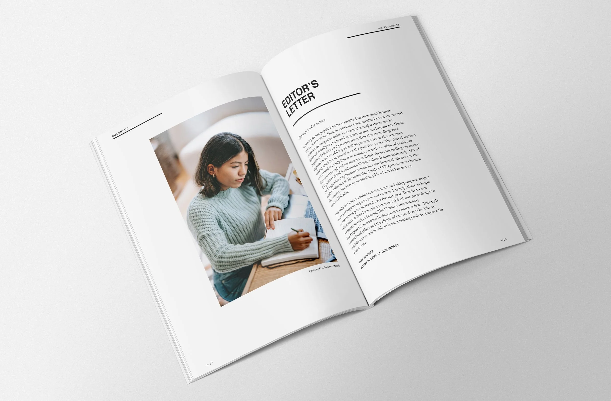 Our Impact Magazine Layout — Abegail Caparas