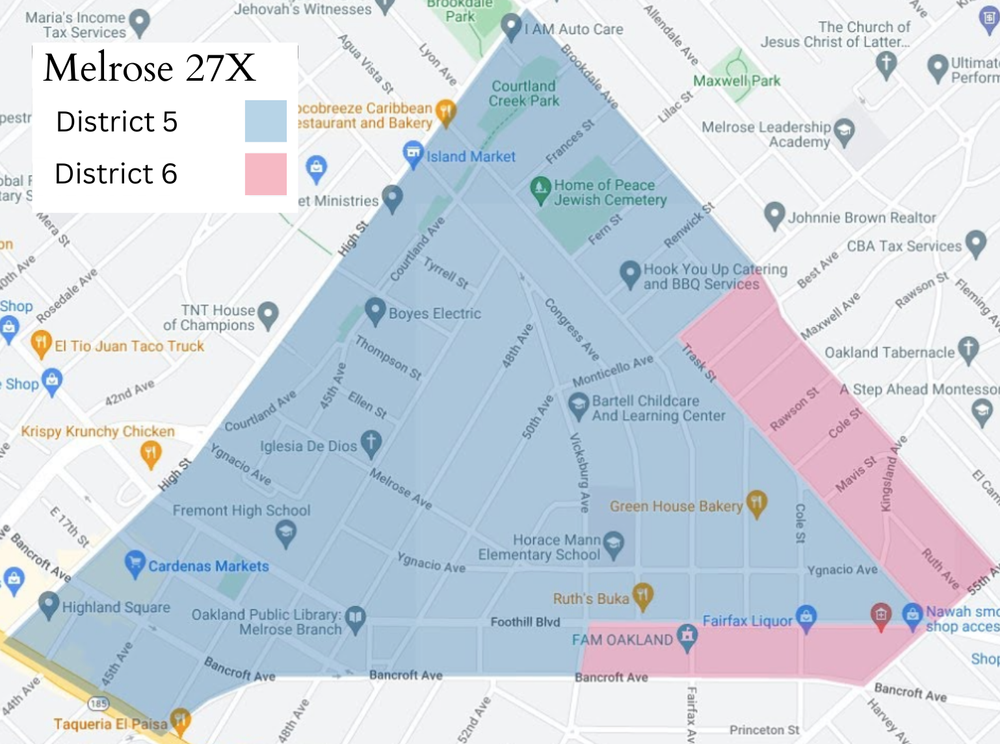 27X Map — MELROSE 27X NEIGHBORHOOD COUNCIL