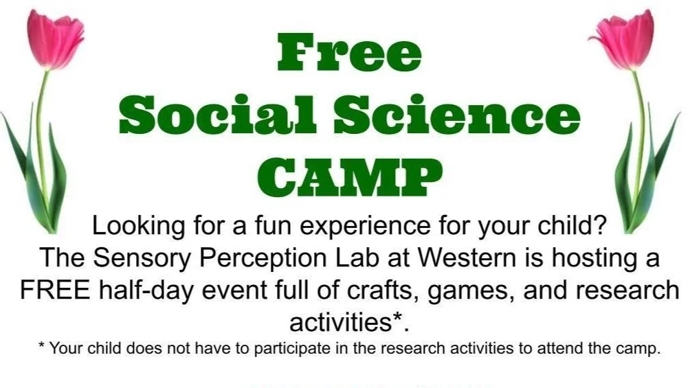 Free Science Camp with the Sensory Perception Lab — Learning ...
