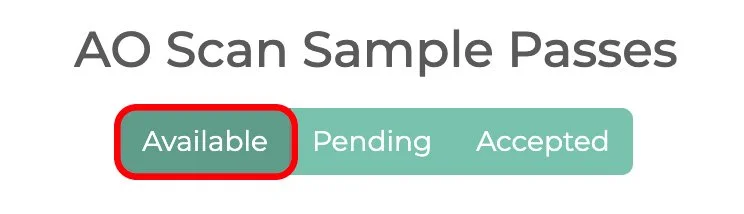All About the AO Scan Sample Pass — Solex