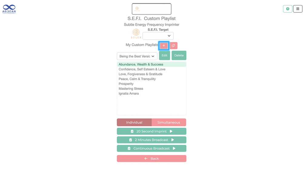 How to Make your Own Custom Playlist in SEFI — Solex
