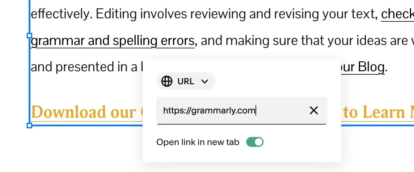 How To Add And Edit Text Links On Your Squarespace Website