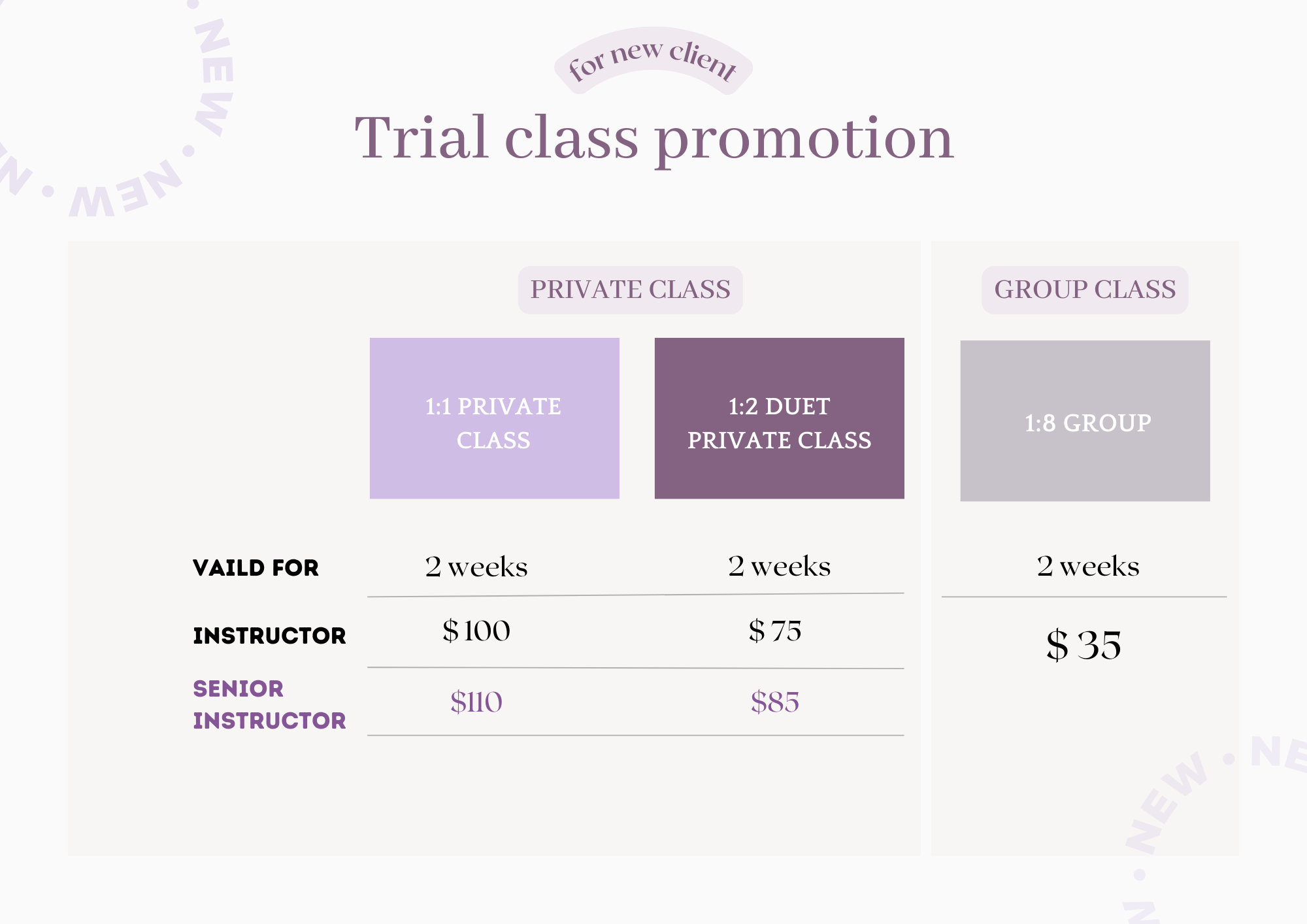 Promotions — Line Pilates