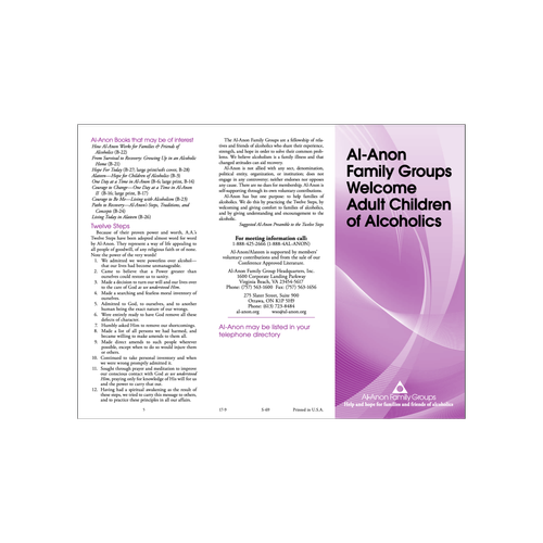 Middle TN AFS Bookshop — Al-Anon Family Services of Middle Tennessee