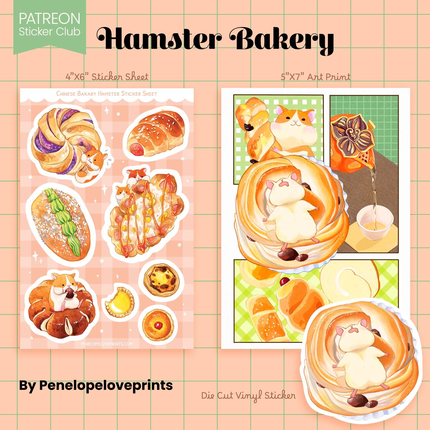 About Patreon Sticker Club — Penelopeloveprints