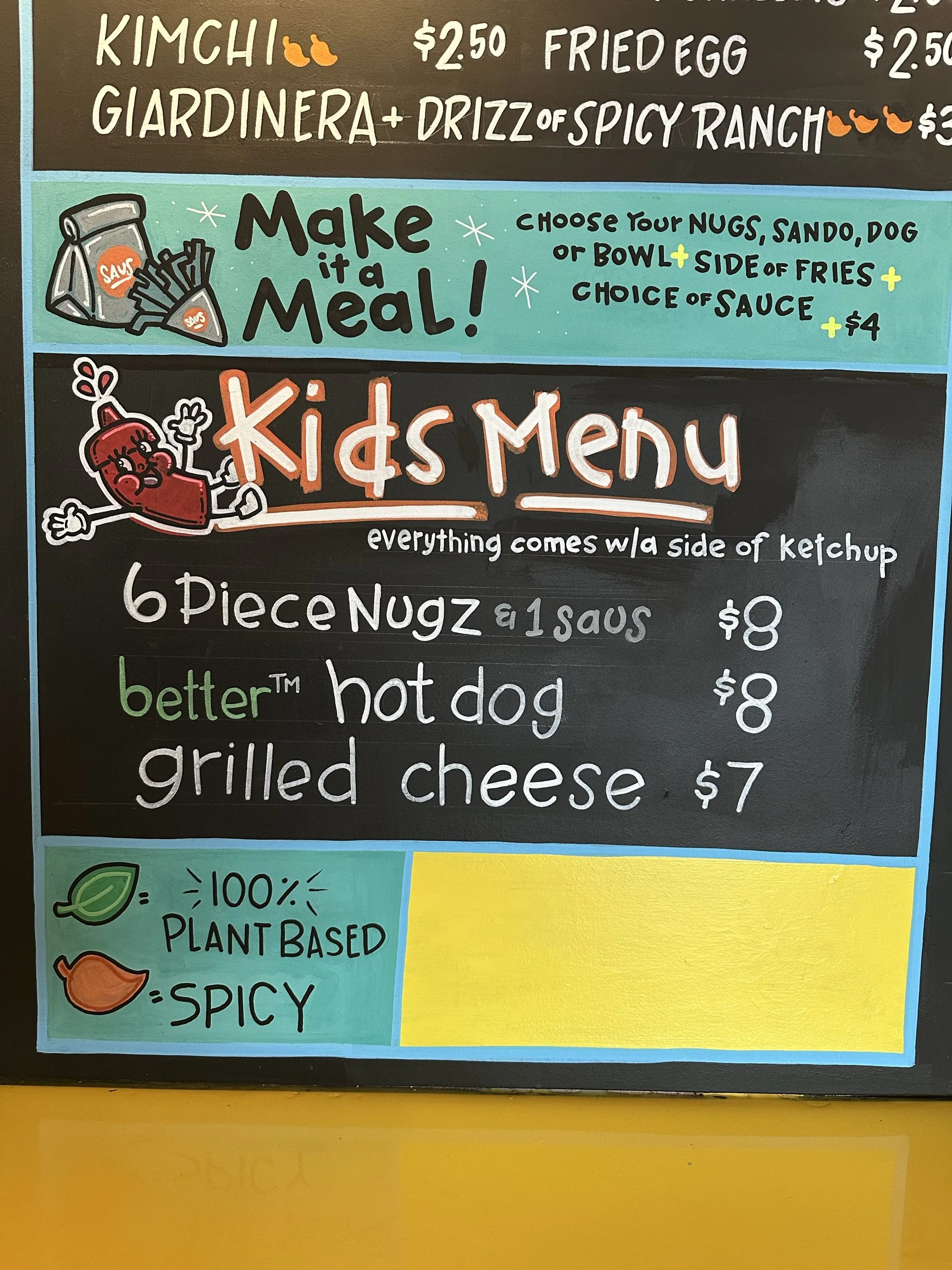 Bow Menu — Saus