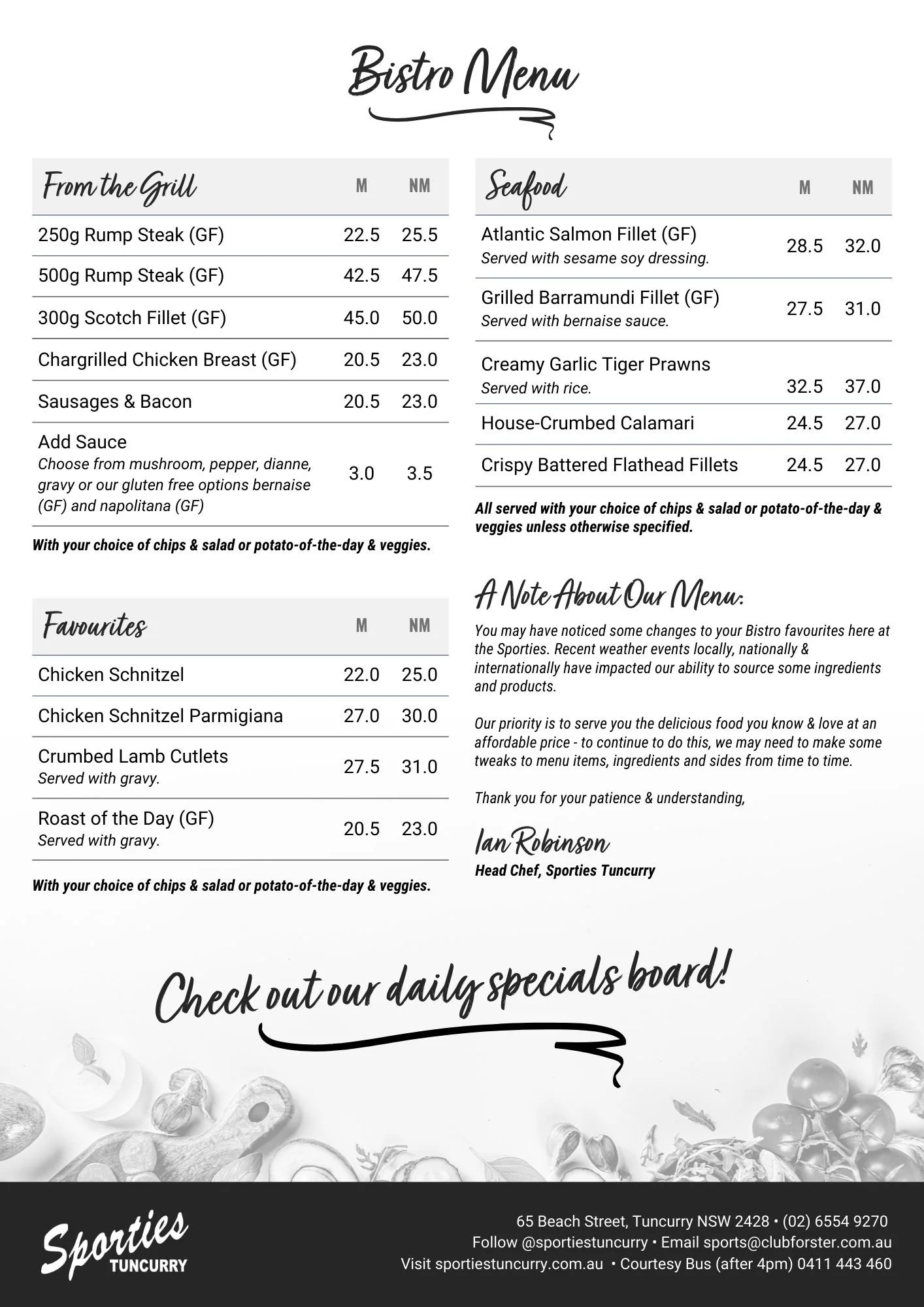 Dining — Sporties Tuncurry